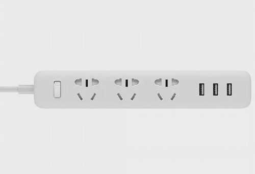 Удлинитель Xiaomi Mi Power Strip (3 розетки, 3 USB