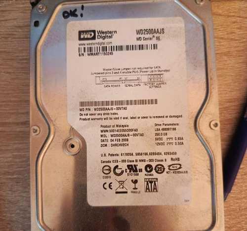 Жёсткий диск WD2500asjs