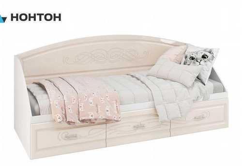 Кровать Венеция 0.8 м с тремя ящиками