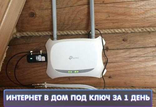 Комплект для интернета на дачу 4G модем + роутер