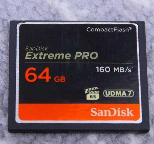 Карта памяти SanDisk Compact Flash Extreme Pro 64