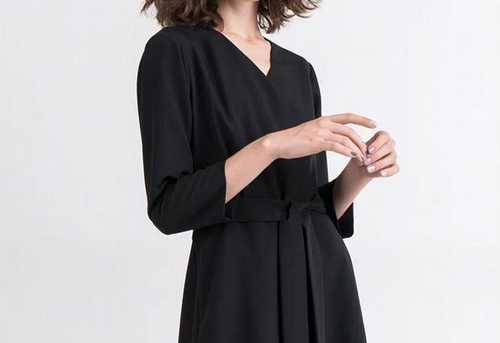 Длинное чёрное платье-халат Mellow XS 40-42. Почта