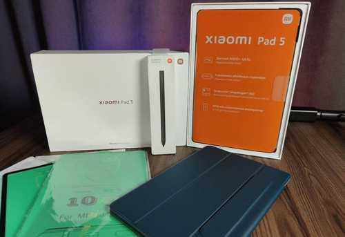 Xiaomi Mi Pad 5, 6/128gb + стилус, чехол, стекла