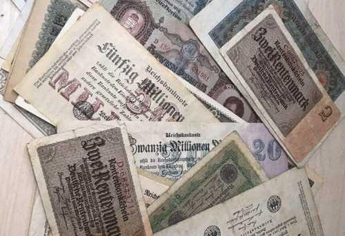 Старые банкноты Европы