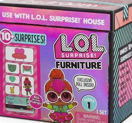 Игровой набор LOL Surprise Furniture Neon новый