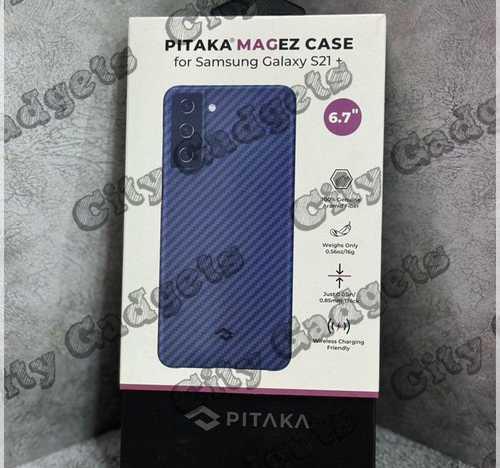 Чехол Pitaka на Samsung Galaxy S21  черная