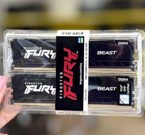 Оперативная память DDR4 32Gb (2*16Gb, (3200мгu)