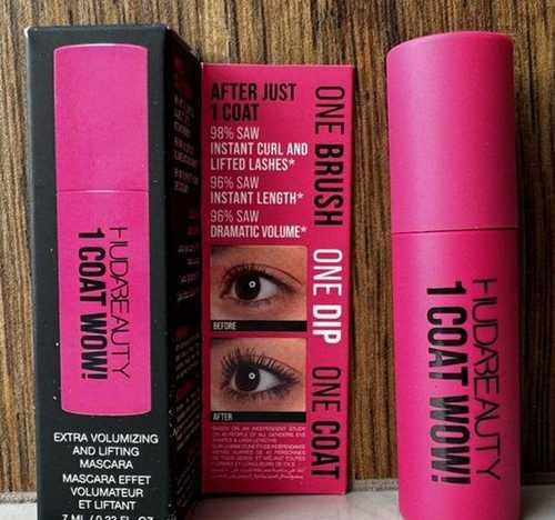 Huda Beauty 1 Coat WOW Mascara Mini тушь 7 мл