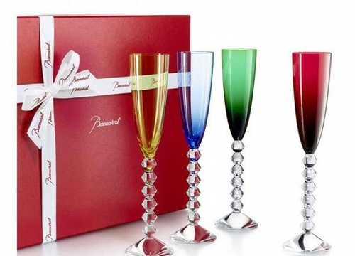 Набор новых бокалов для шампанского Boccarat Vega