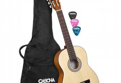 Классическая гитара, с чехлом, Cascha