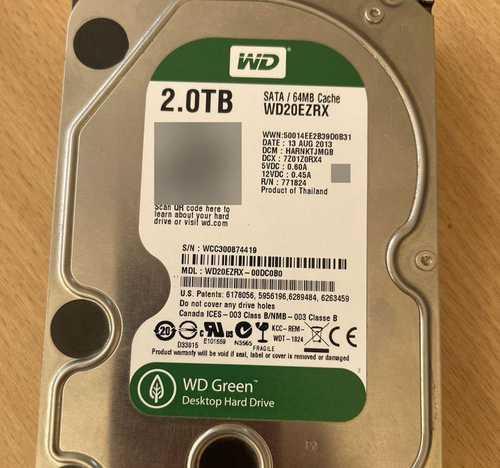 HDD WD Green 2Tb