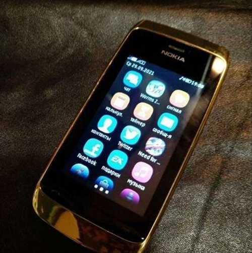 Телефон Nokia Asha 308 gold