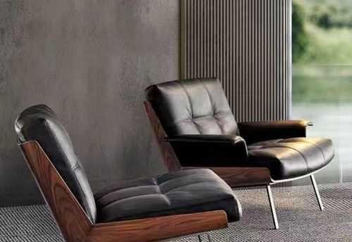 Кожаный диван-кресло в итальянском стиле