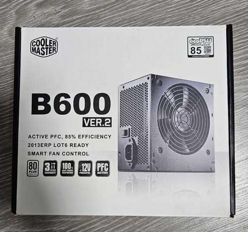 Блок питания 600w Cooler Master 80 