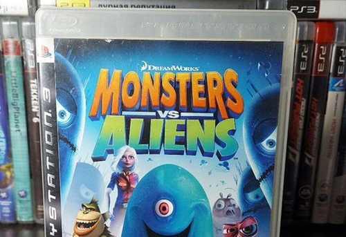 PS3 (Редкий) Monsters vs aliens пс3
