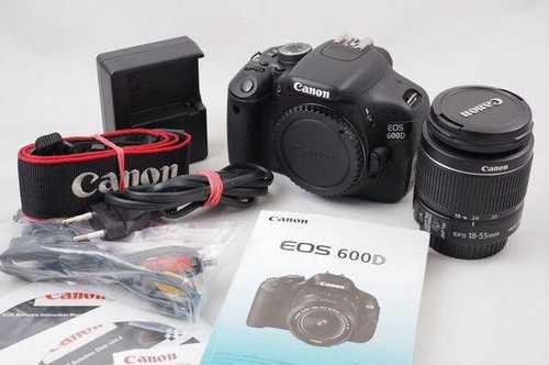 Canon EOS 600D kit 18-55 II IS пробег 2200