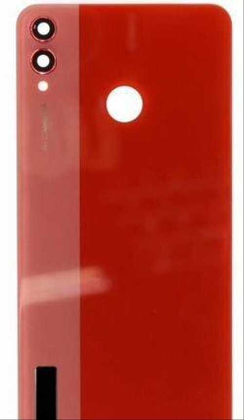 Задняя крышка для Honor 8X (красная) со стеклом ка