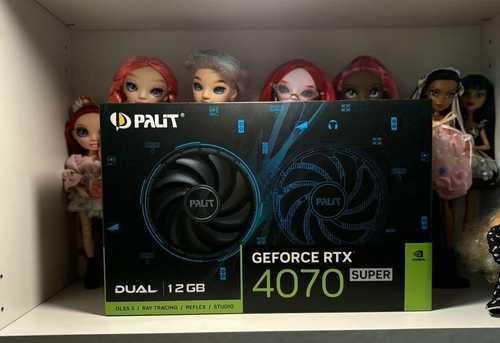 Новая Видеокарта Palit Dual RTX 4070 Super 12GB