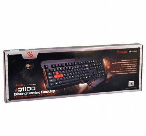 Игровая клавиатура и мышь A4tech Bloody Q1100