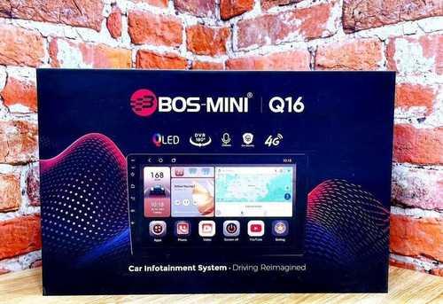 Android магнитола 2din 4+128Gb BOS-mini Q16 4G+sim