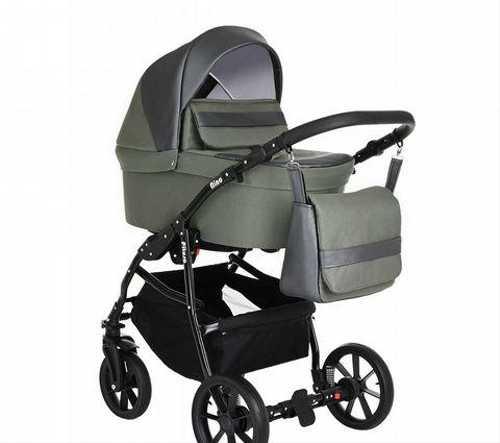 Коляска 2 в1 Nino короб+прогулка Olive +Кожа Antra