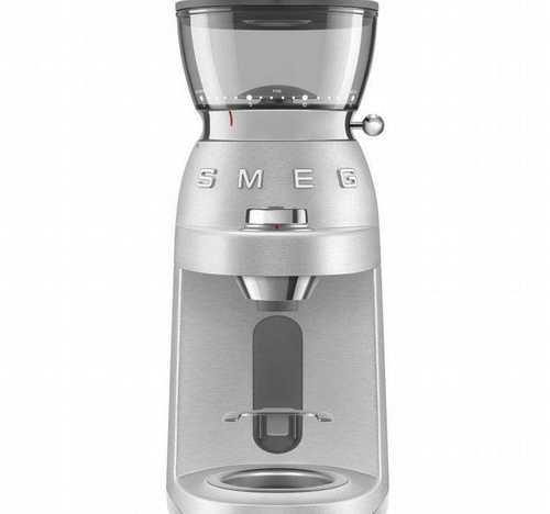 Кофемолка smeg CGF02sseu цвет алюминий