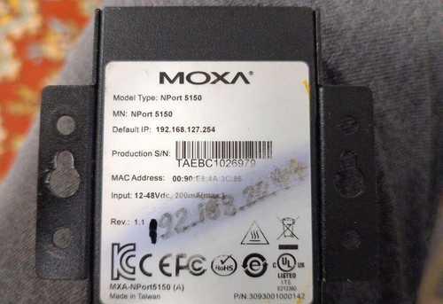 Преобразователь Ethernet moxa Nport 5150