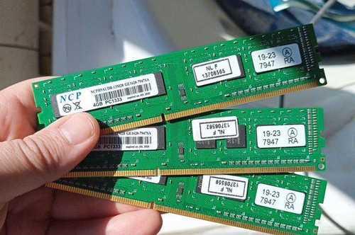 Оперативная память DDR3 8Gb (2x4Gb), 12Gb (3x4Gb)