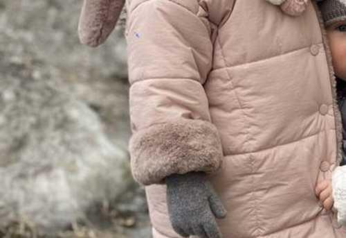 Шуба-куртка утепленная на девочку 104-110