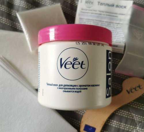 Теплый воск для депиляции veet