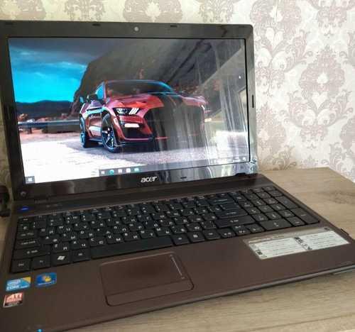 Продам ноутбук acer aspire 5742g на i5, SSD