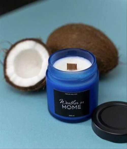 Ароматическая свеча «Чёрный кокос»