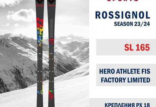 Горные лыжи Rossignol FIS SL 165 Ltd + PX 18 Noel