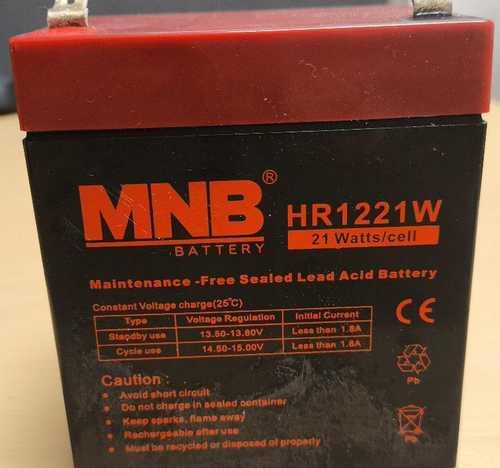 Аккумулятор MNB HR1221W (12V / 5Ah)