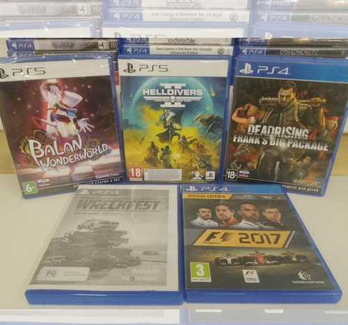 PS5 HellDivers/ Balan/ Dead Rising/ F1/ Wreckfest