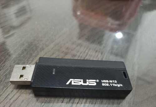 Wi-Fi адаптер asus USB-N13, черный