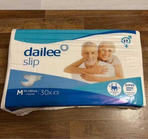 Памперсы для взрослых m по 30 штук dailee slip