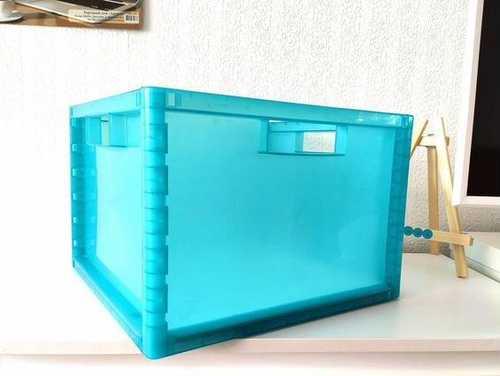 Ящик мард Икеа - контейнер для хранения бирюзовый