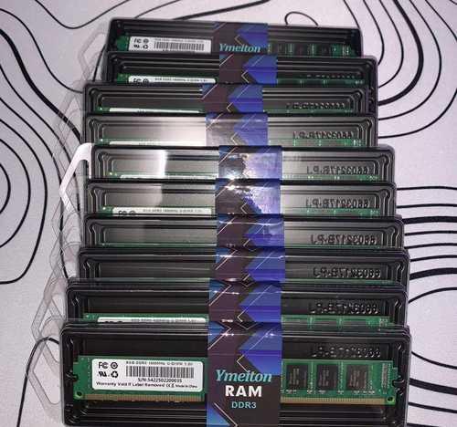 Оперативная память ddr3 8gb 1600MHz