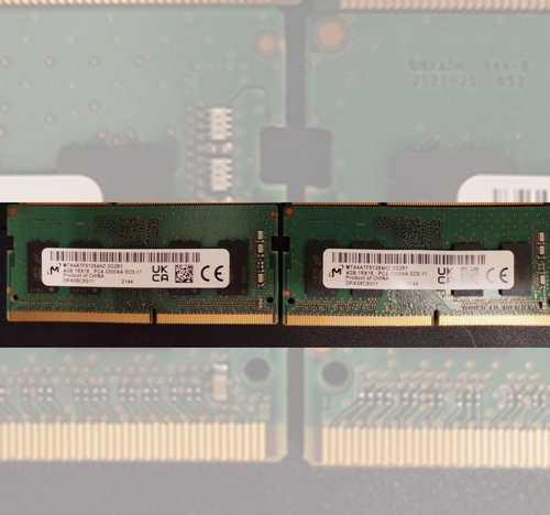 Память Micron 4 гб DDR4 MTA4ATF51264HZ-3G2R1