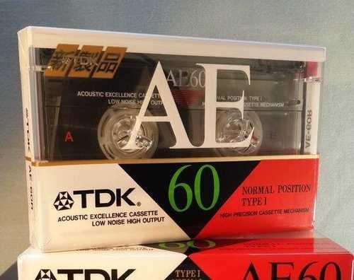 Аудиокассета TDK AE, AD-X, SF, SR, DJ, Cding