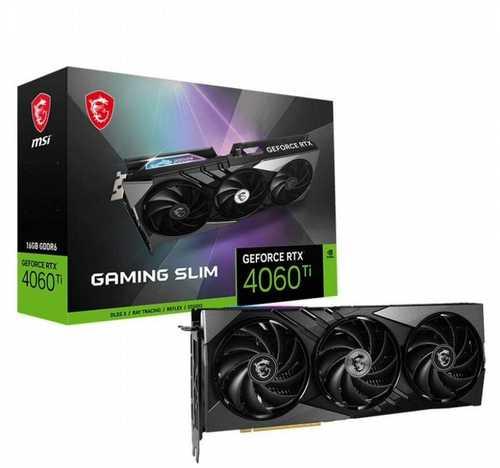 Видеокарта MSI RTX 4060 Ti gaming slim 16G