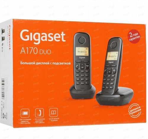 Телефон беспроводной (dect) Gigaset A170 DUO