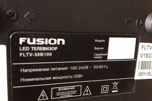 Запчасти от тв fusion fltv-30b100