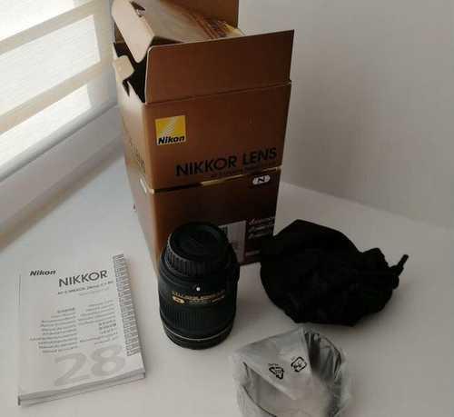 Nikon 28mm f/1.8G AF-S nikkor