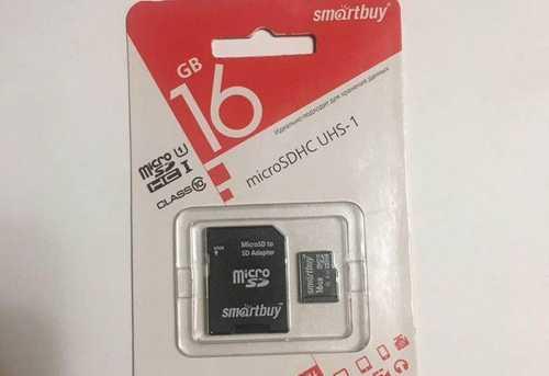 Карта памяти/флэшка MicroSD 16GB