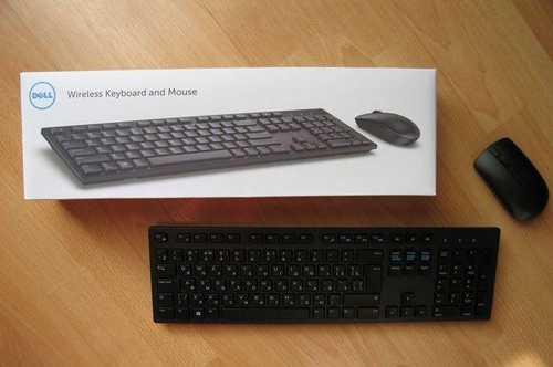 Беспроводная клавиатура и мышь Dell новая