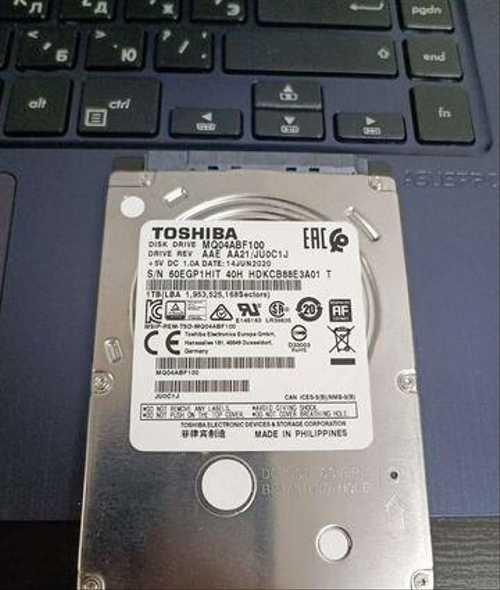 Жёсткий диск 1000гб Toshiba mq04abf100