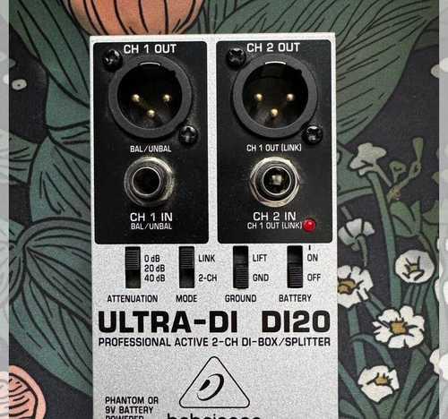 DI-бокс behringer DI20 ultra-DI