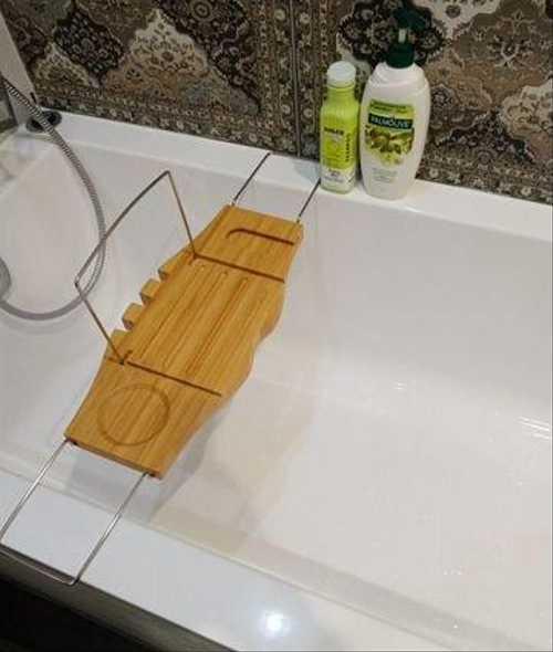 Бамбуковый столик для ванной